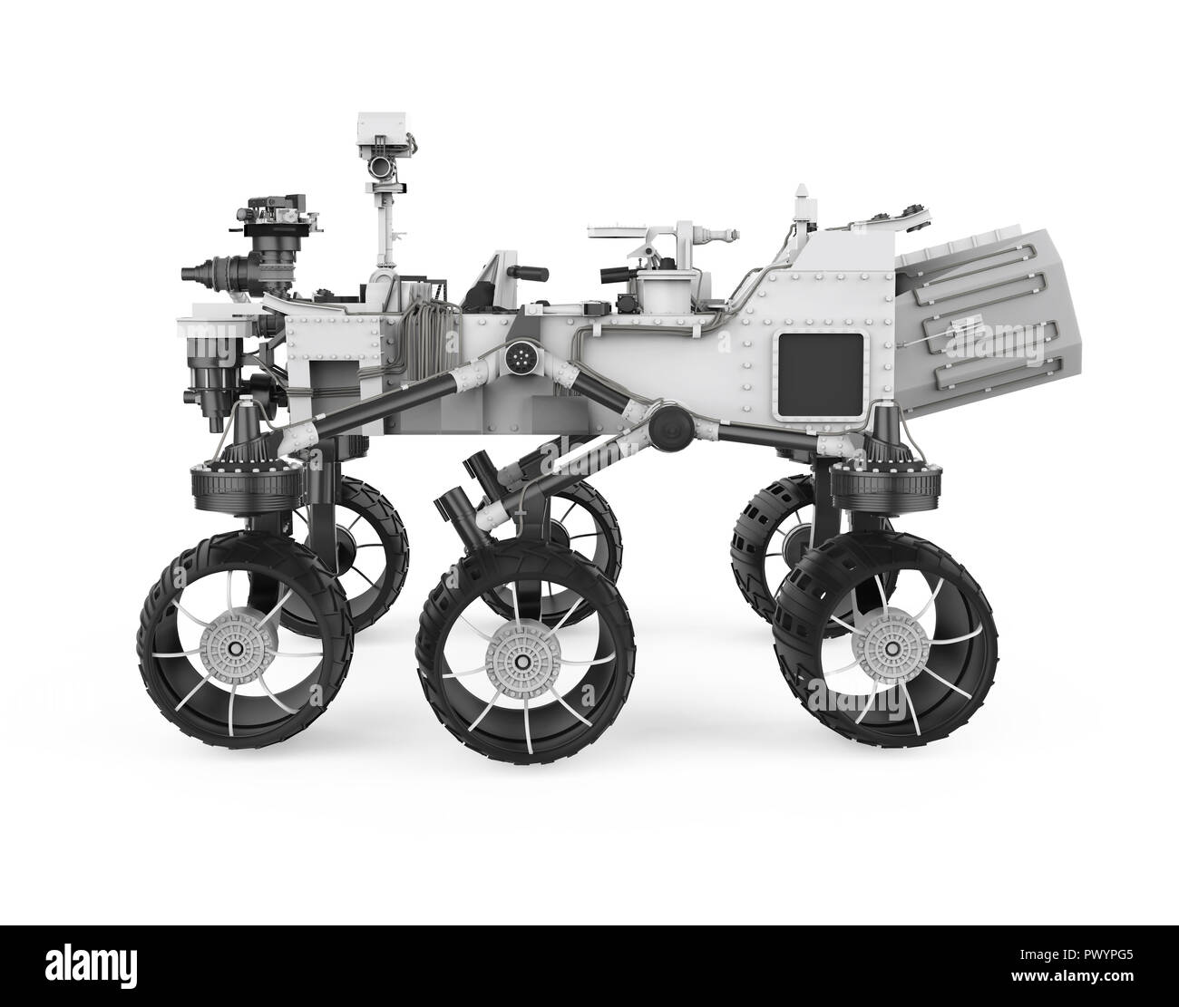 Curiosity Rover Isolated Stock Photo - Alamy