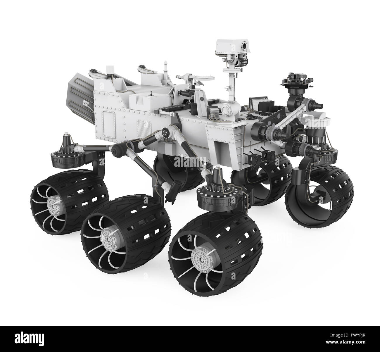 Curiosity Rover Isolated Stock Photo - Alamy