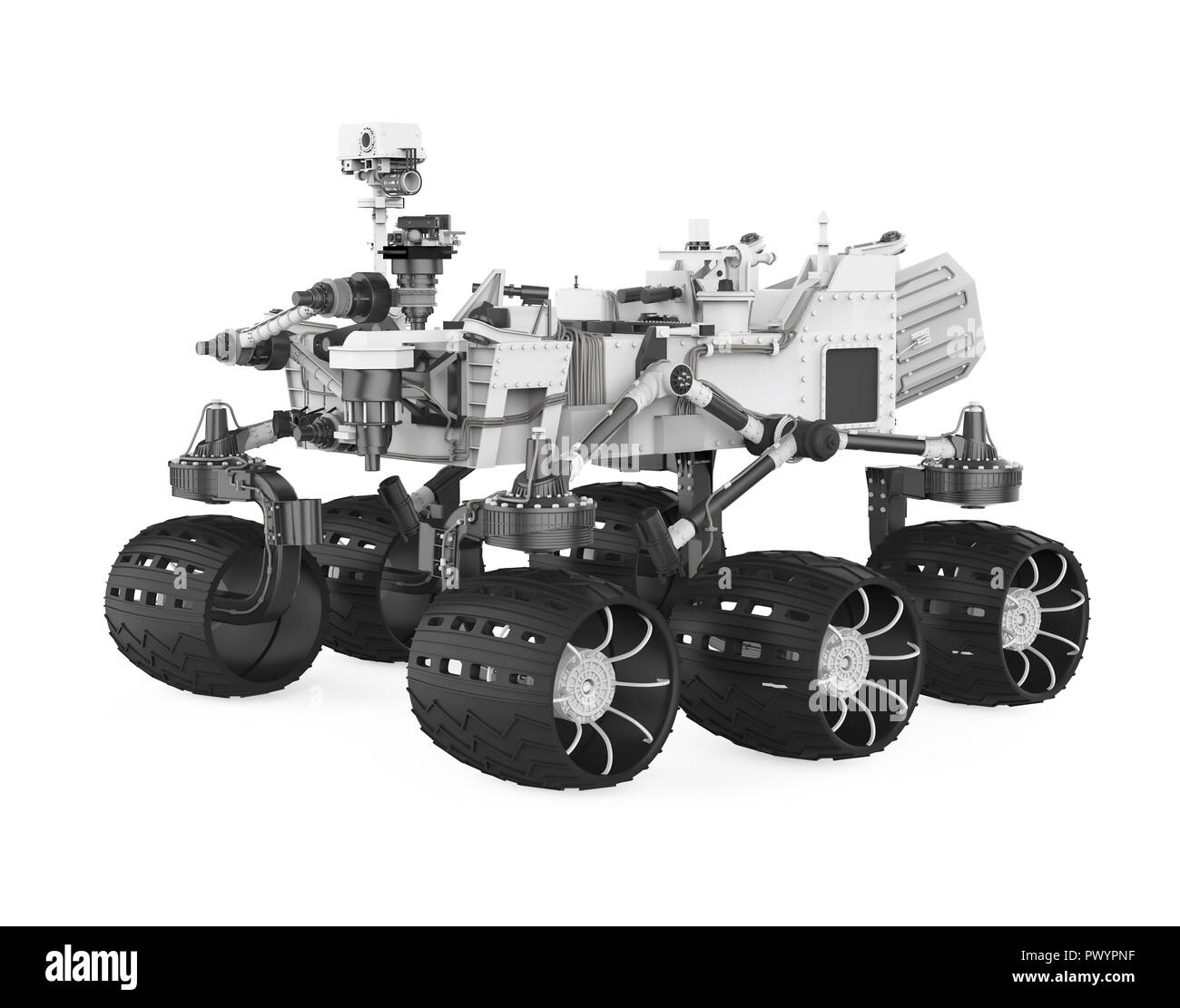 Curiosity Rover Isolated Stock Photo - Alamy