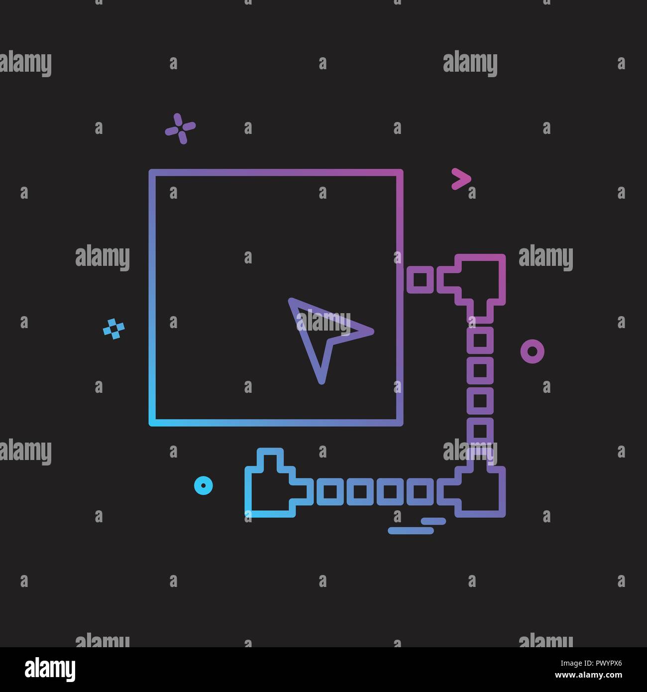 Minimize window icon design vector Stock Vector Image & Art - Alamy