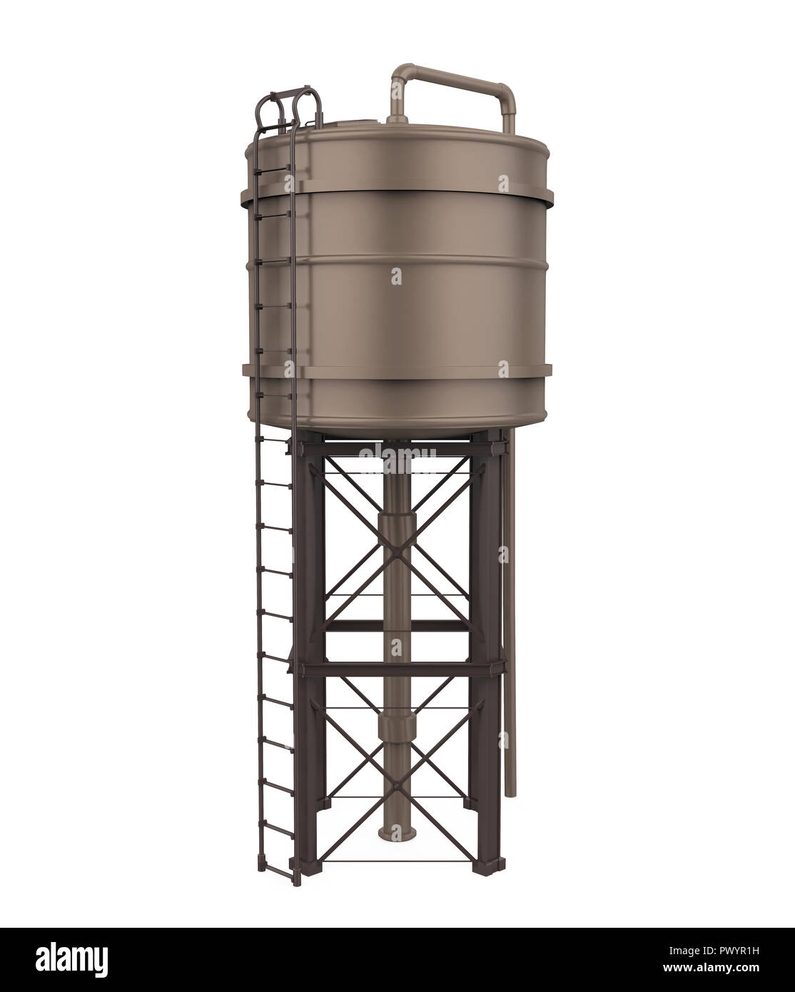 Water Tower Isolated Stock Photo - Alamy