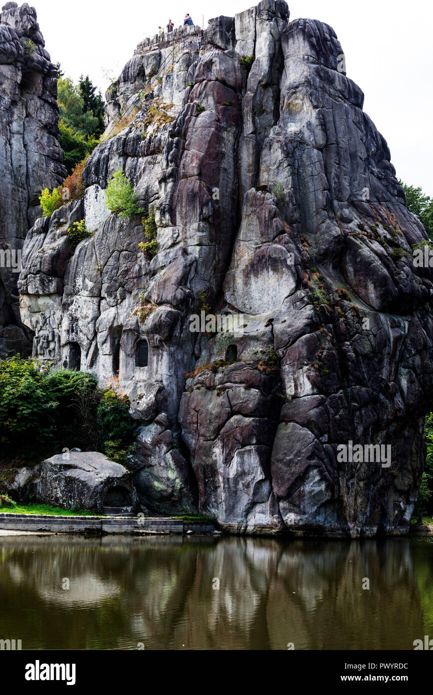 Externsteine sandstone rock formation hi-res stock photography and ...