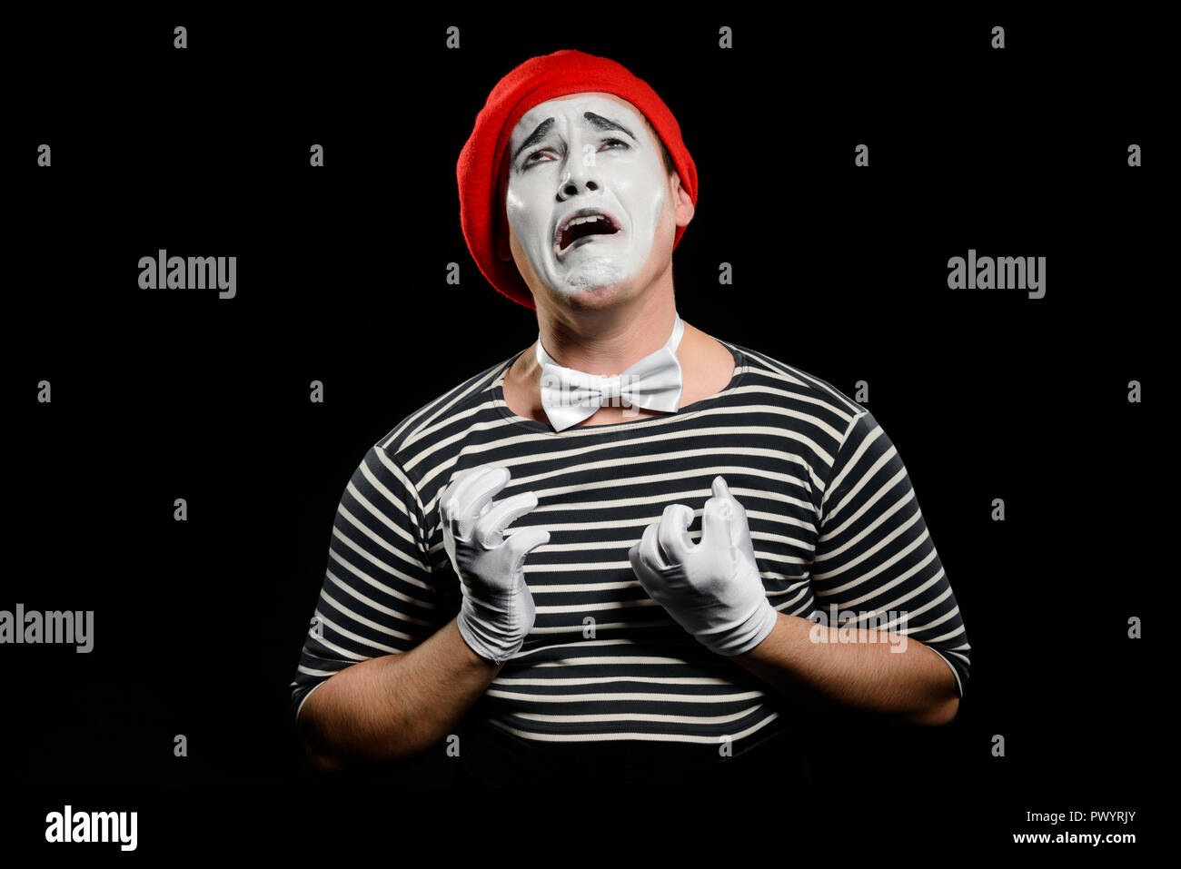 Desperate man crying Stock Photo - Alamy