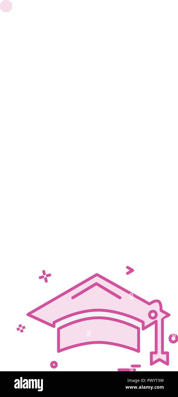 Convocation cap icon design vector Stock Vector Image & Art - Alamy