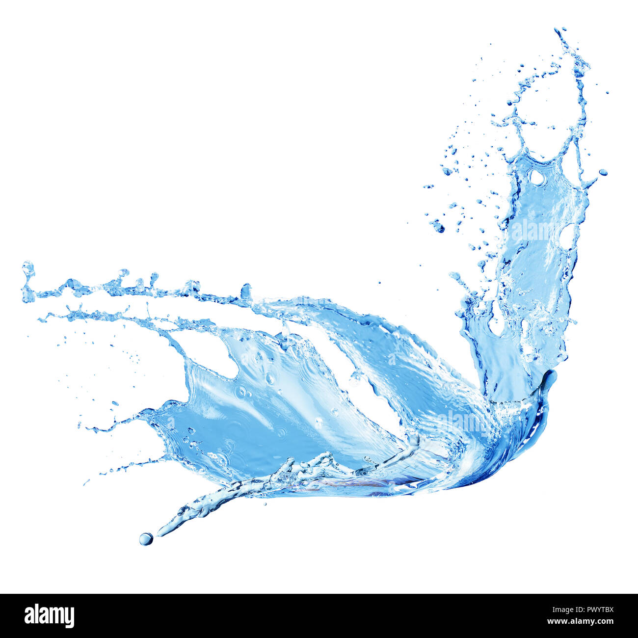 water splash on a white background Stock Photo - Alamy
