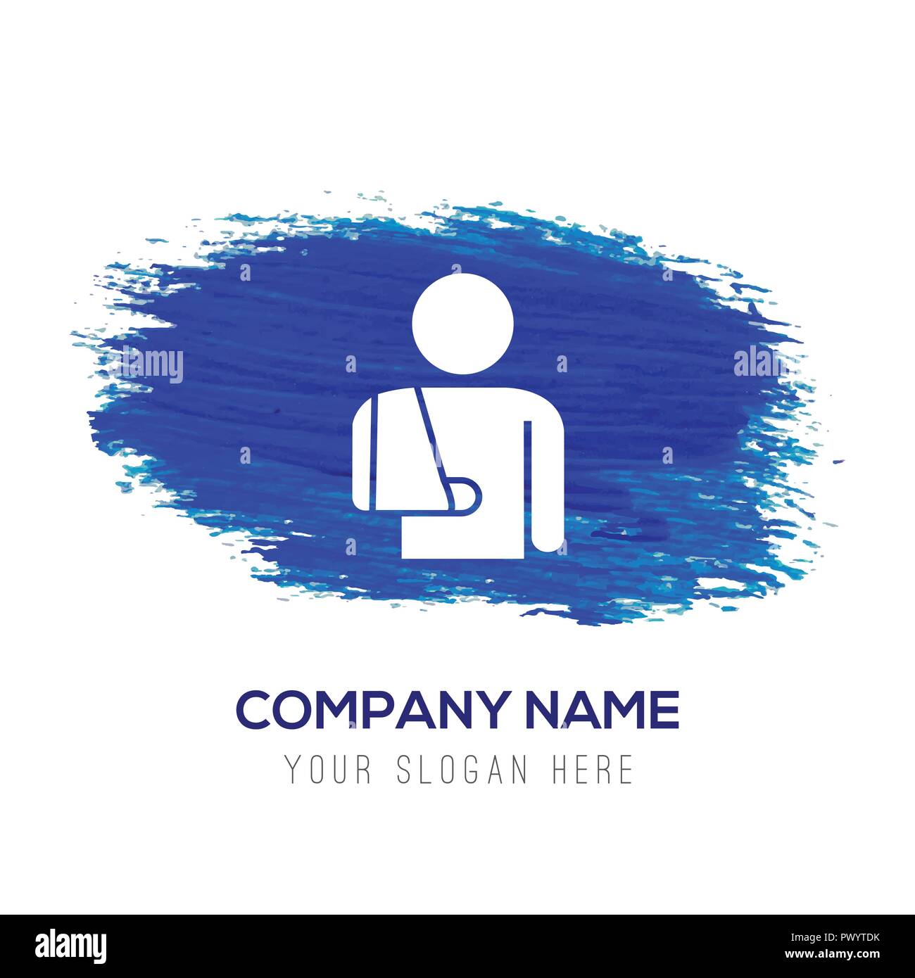 patient, icon - Blue watercolor background Stock Vector Image & Art - Alamy