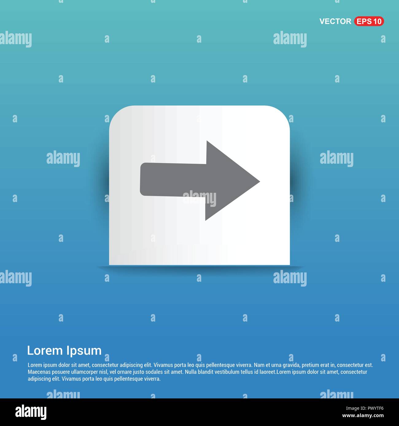 Next Arrow Icon - Blue Sticker button Stock Vector Image & Art - Alamy