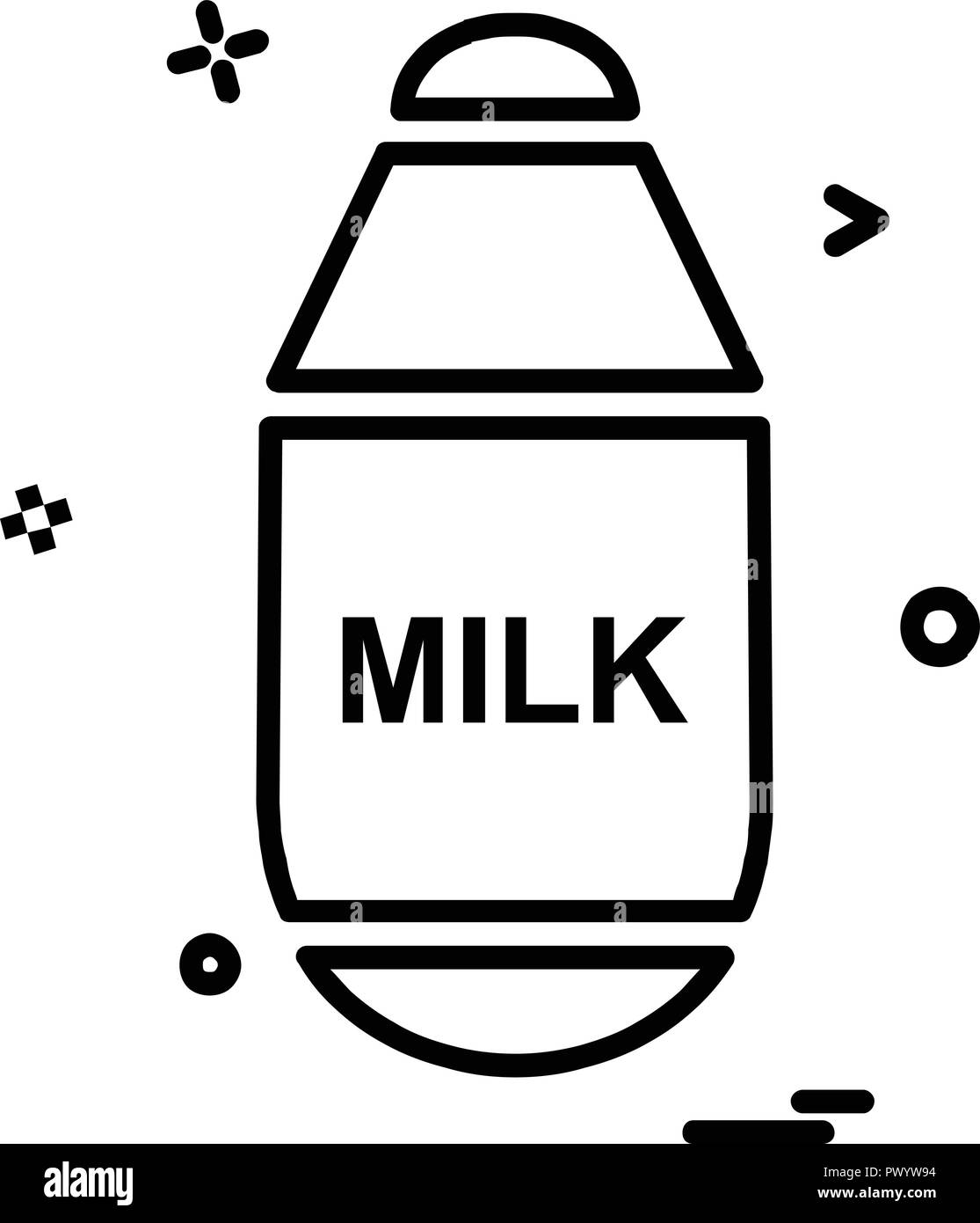 Milk icon design vector Stock Vector Image & Art - Alamy