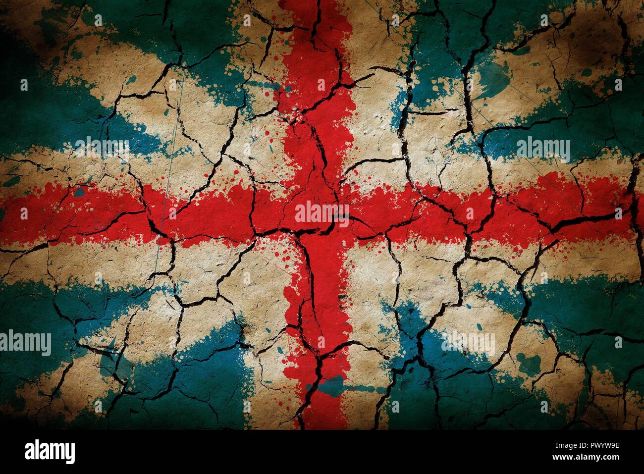 Destroyed uk flag hi-res stock photography and images - Alamy