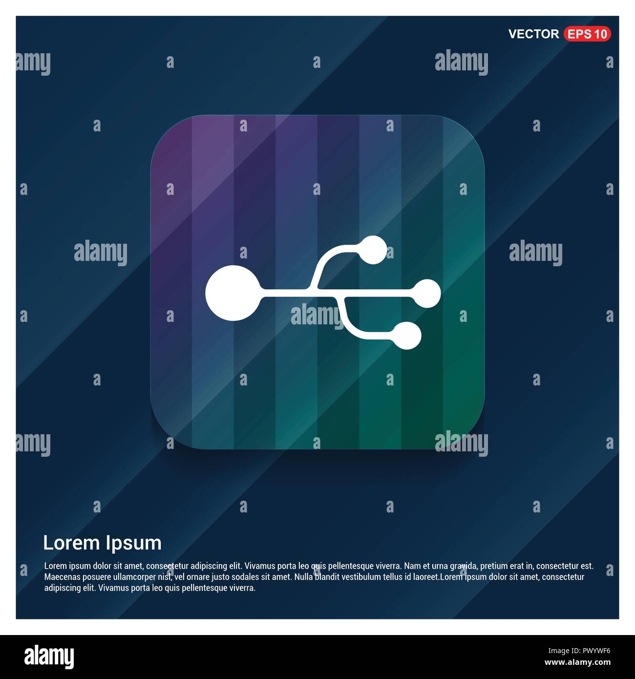 USB Symbol icon Stock Vector Image & Art - Alamy