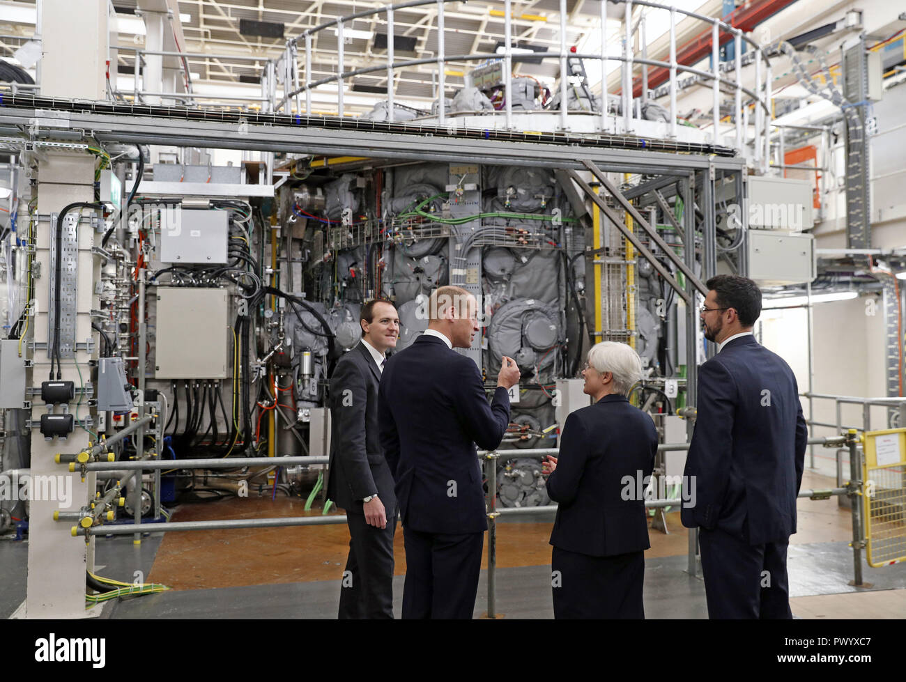 The Duke of Cambridge talks with Professor Ian Chapman, CEO of the UK ...