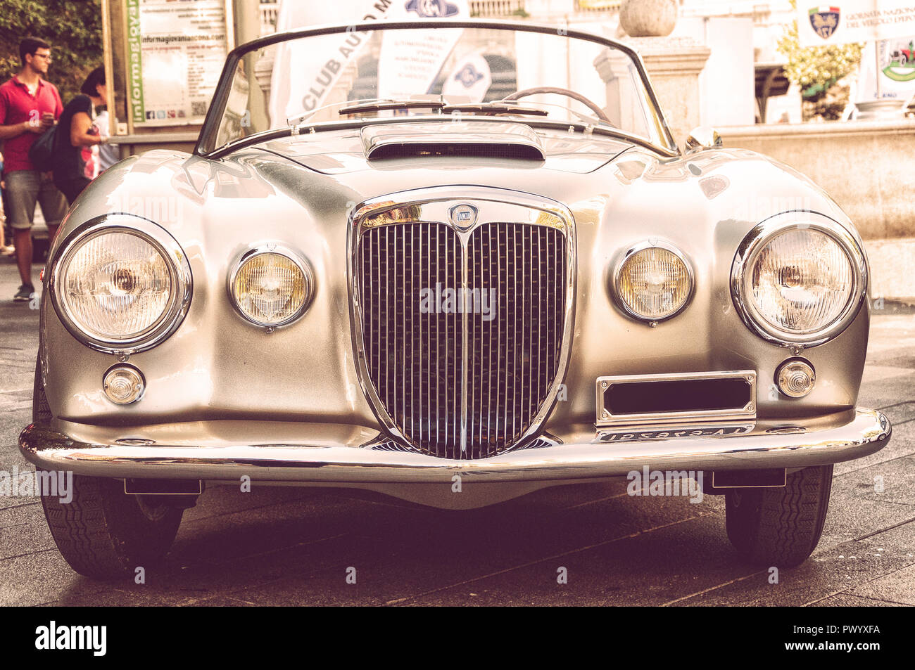 ANCONA , ITALY - SET 23 - 2018 : LANCIA AURELIA old car Stock Photo - Alamy