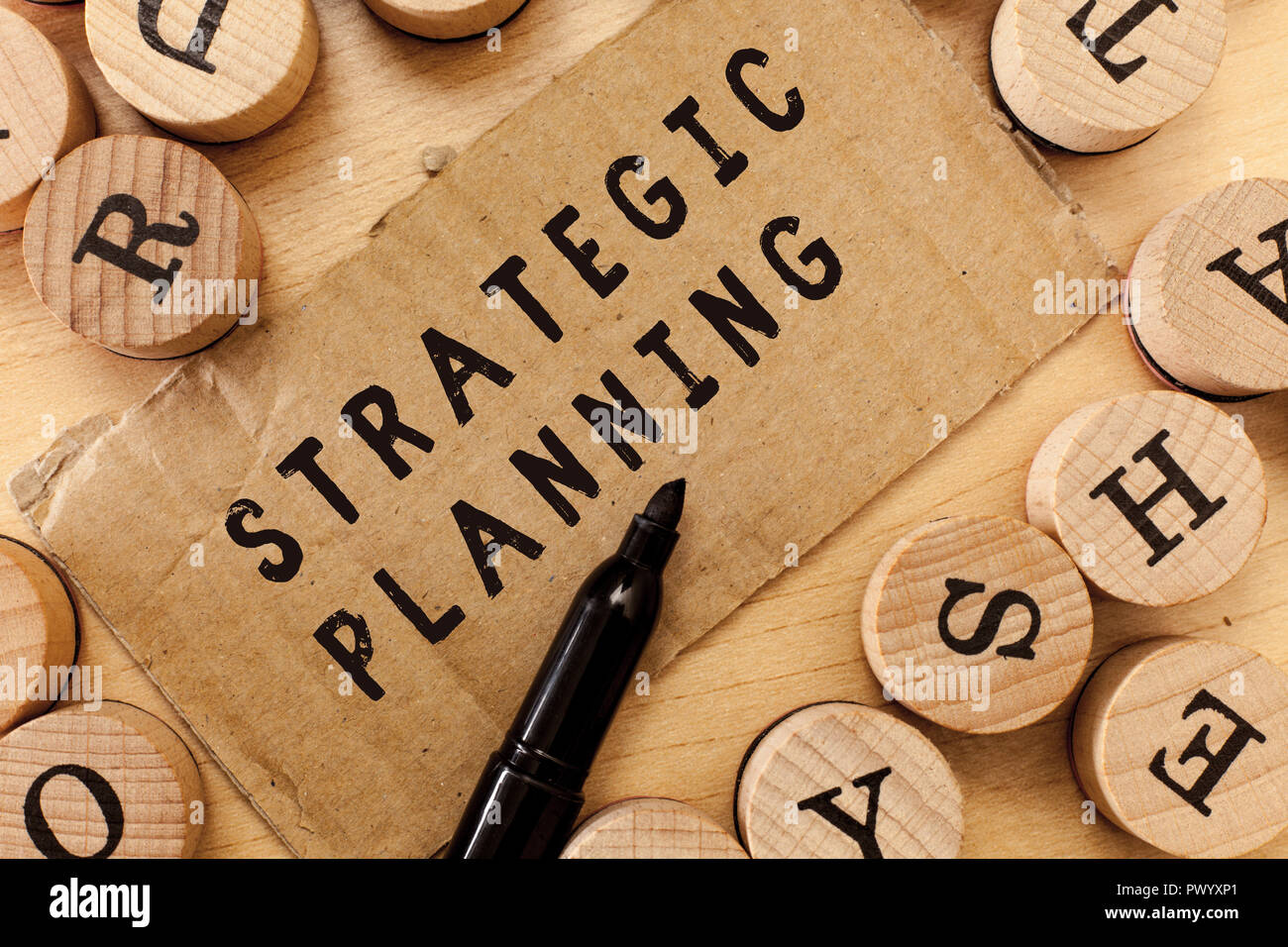 Handwriting text writing Strategic Planning. Concept meaning ...