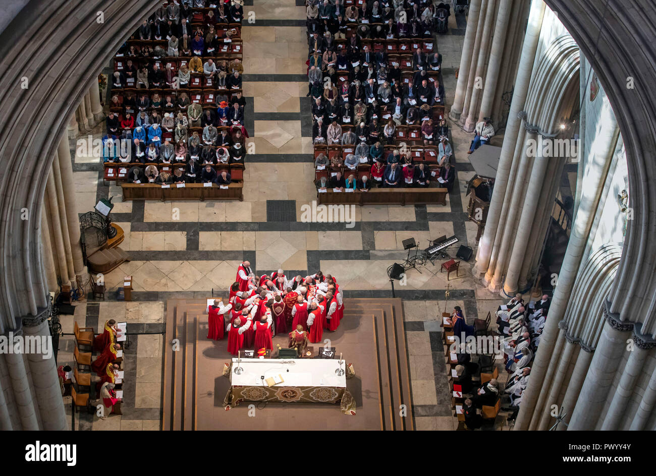 The laying on of hands during the consecration of the next Suffragan ...