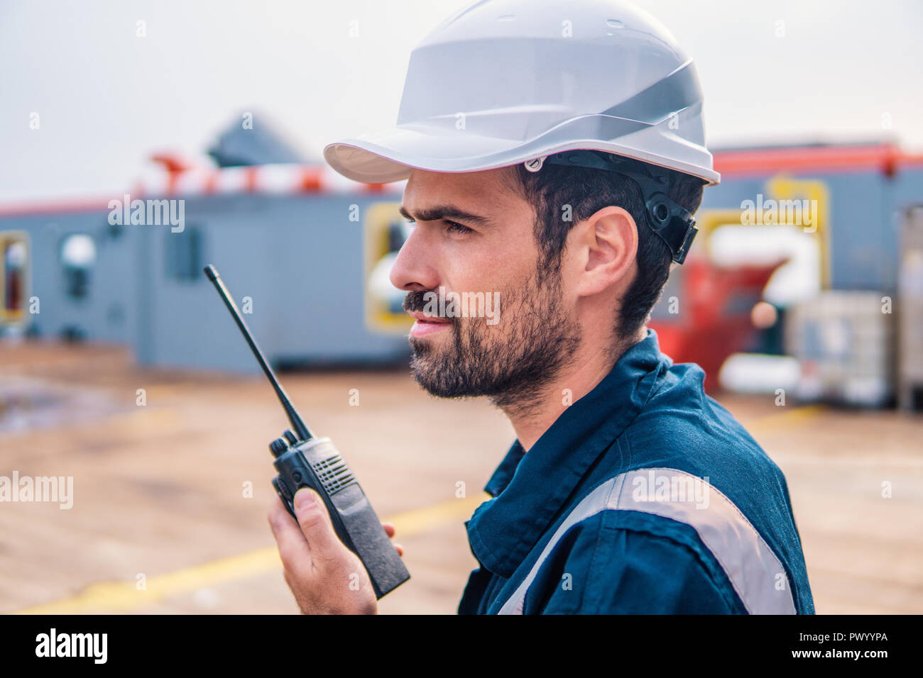 Deck officer on offshore vessel hi-res stock photography and images - Alamy
