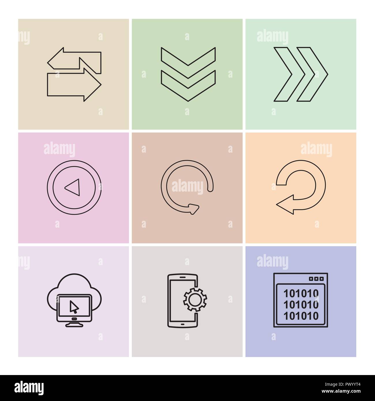 cloud , setting , windows ,arrows , directions , left , right , pointer ...