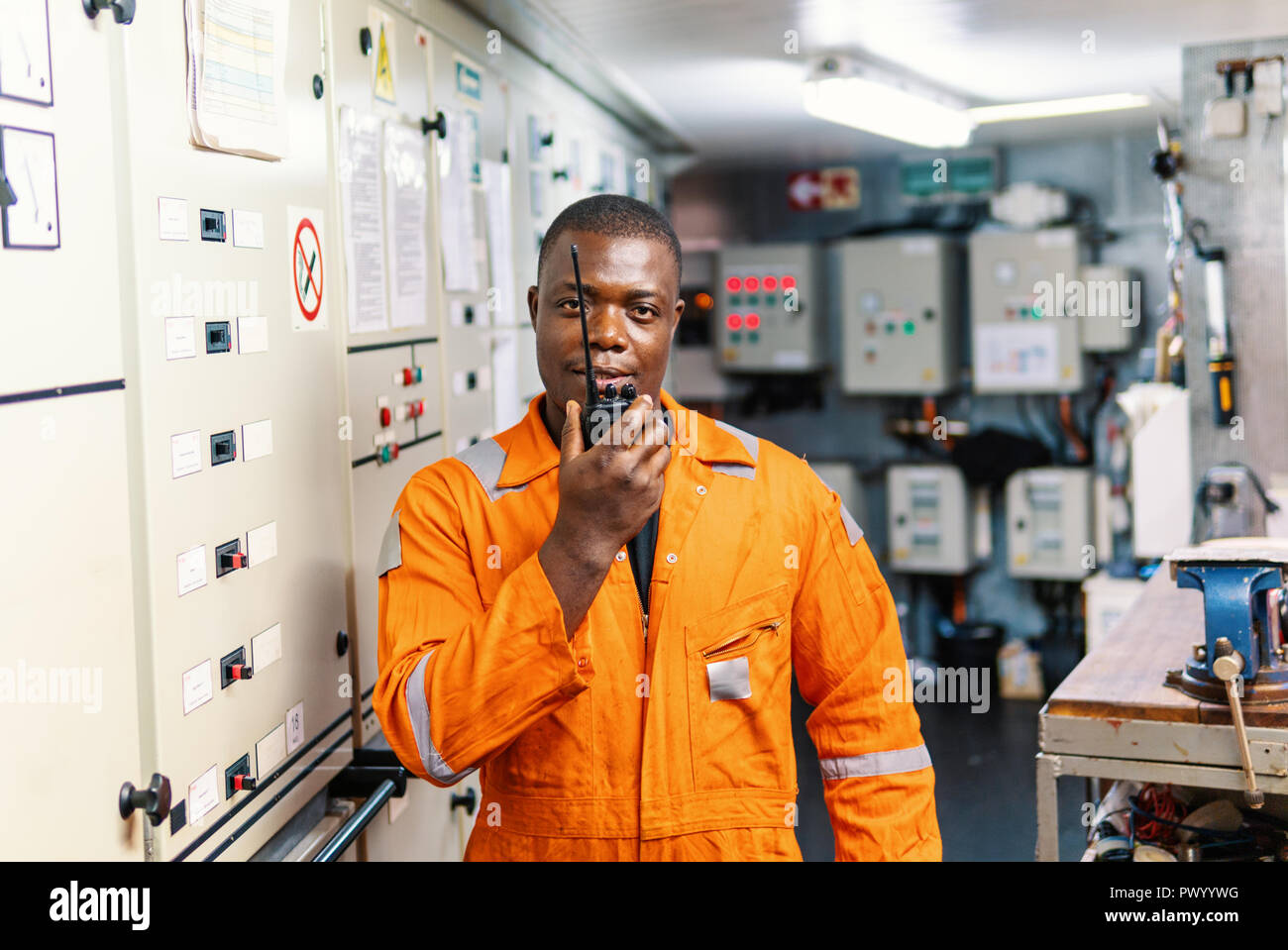 Engine room communication hi-res stock photography and images - Alamy