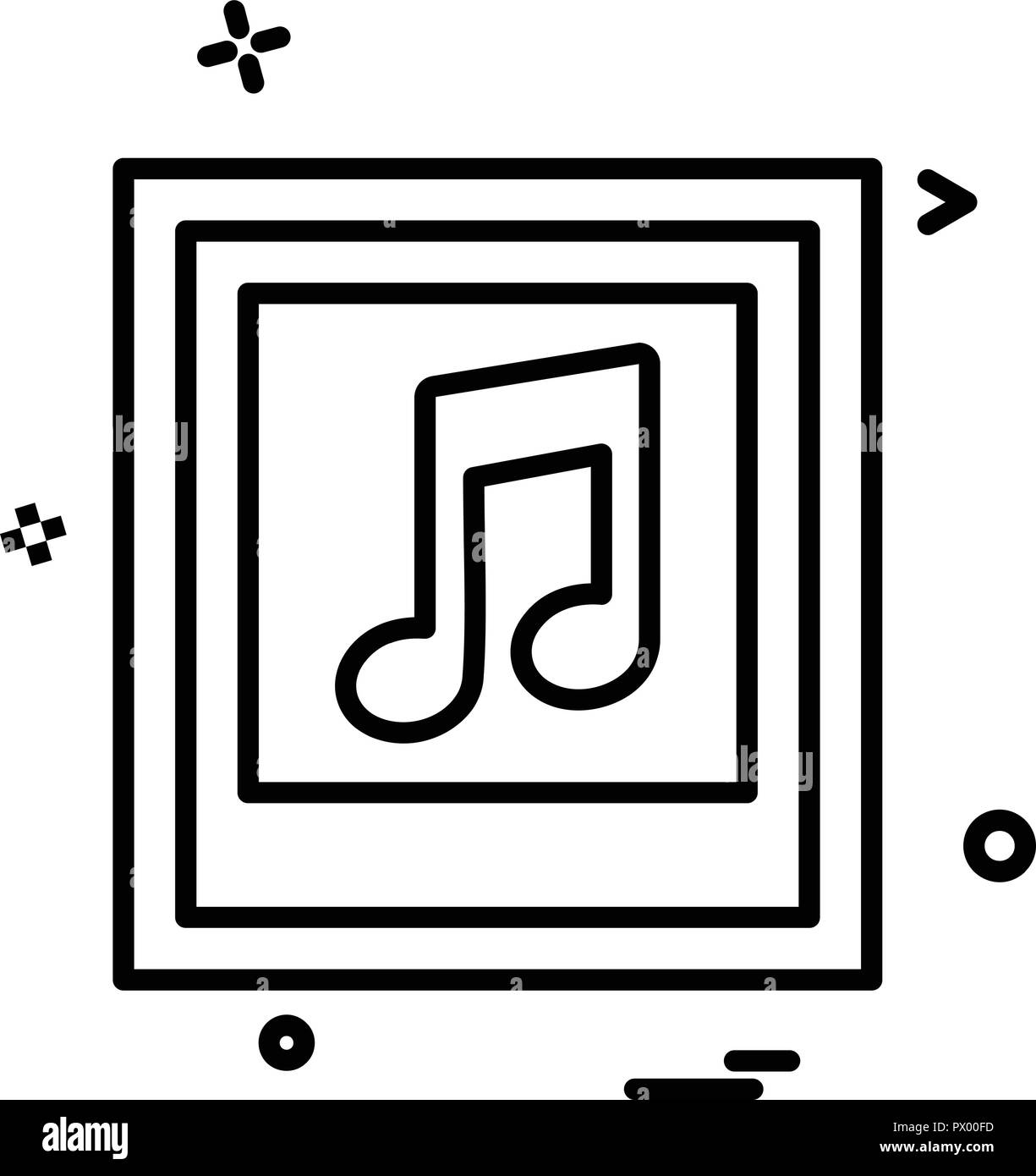 Music icon design vector Stock Vector Image & Art - Alamy