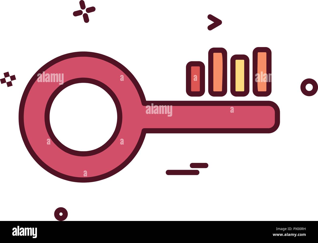 Key icon design vector Stock Vector Image & Art - Alamy