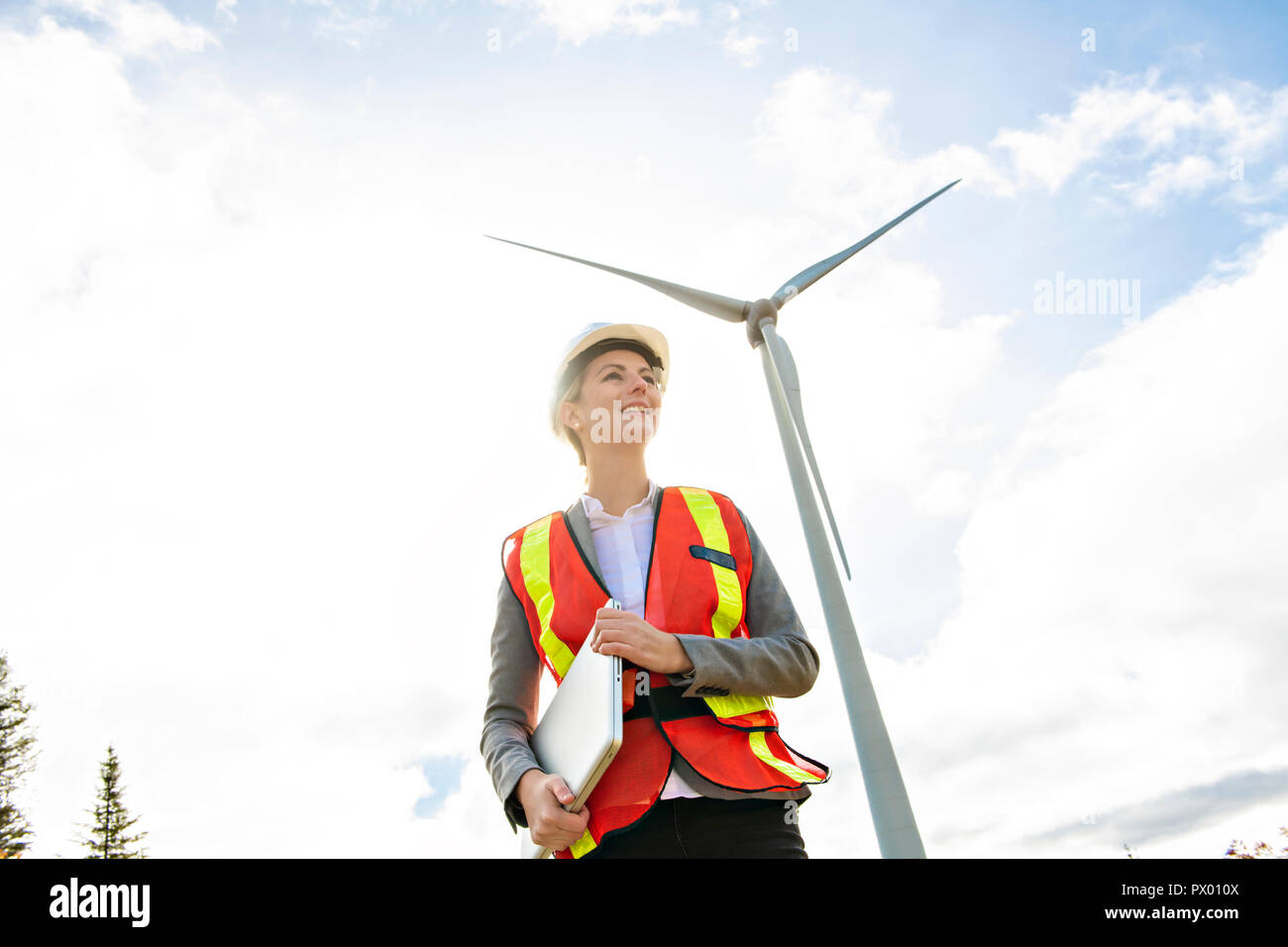 Power station worker woman hi-res stock photography and images - Alamy