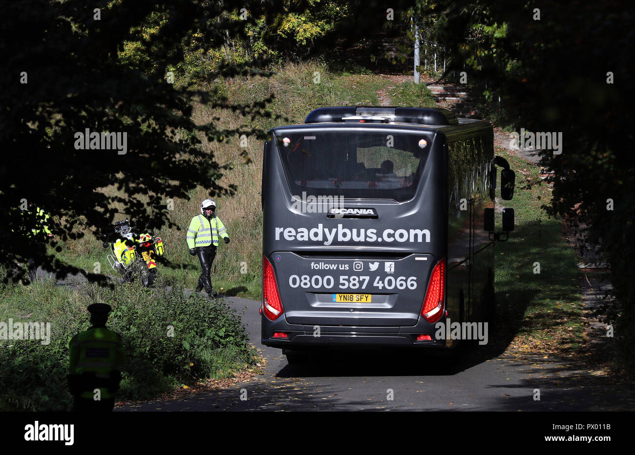 The jury in the trial of Russell Bishop arrive at Wild Park in Brighton ...