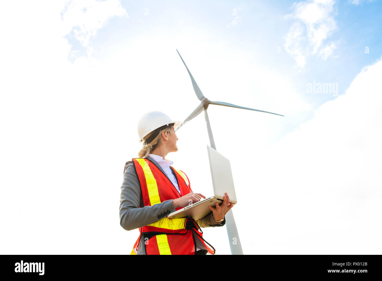Power station worker woman hi-res stock photography and images - Alamy