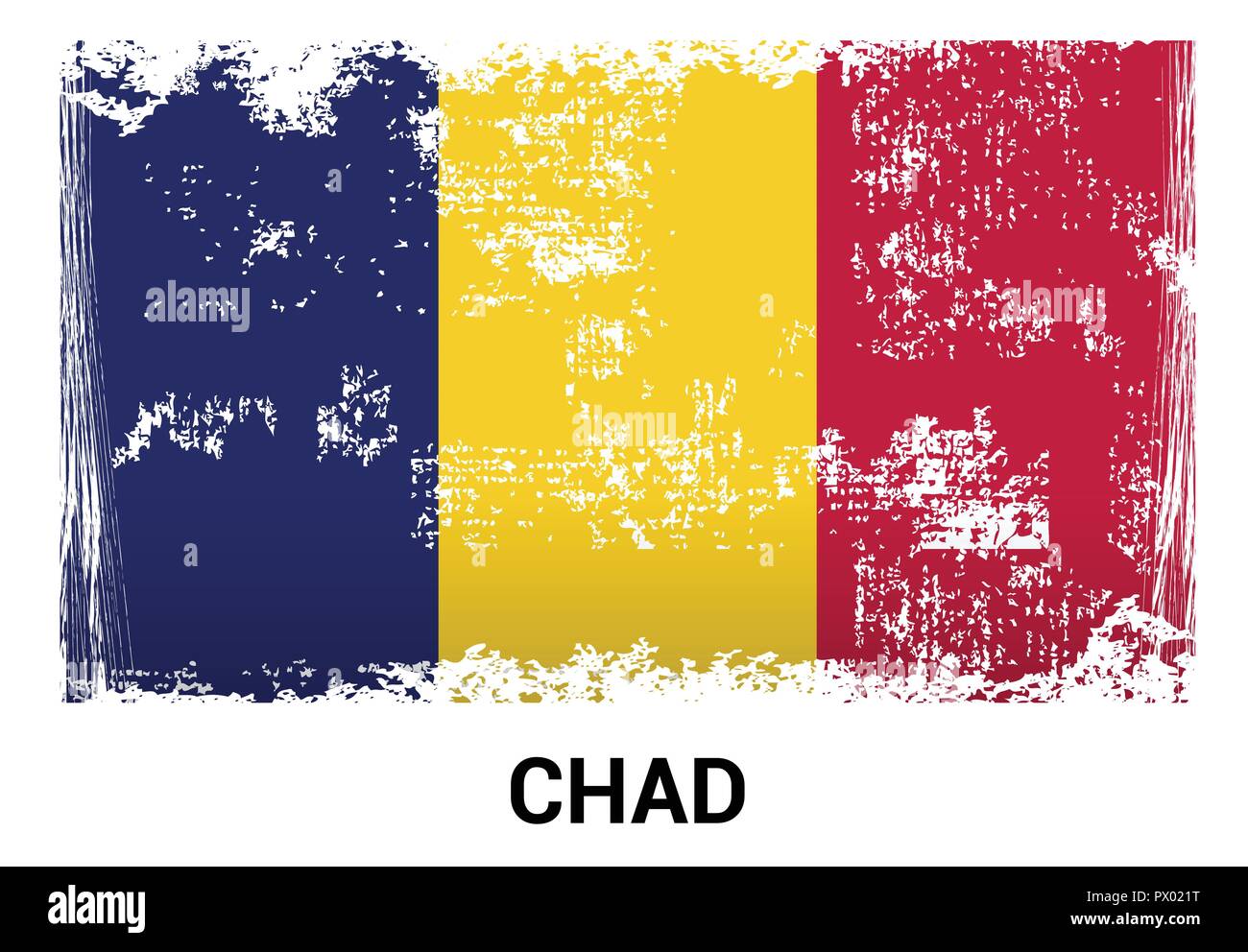 3d chad flag Stock Vector Images - Alamy