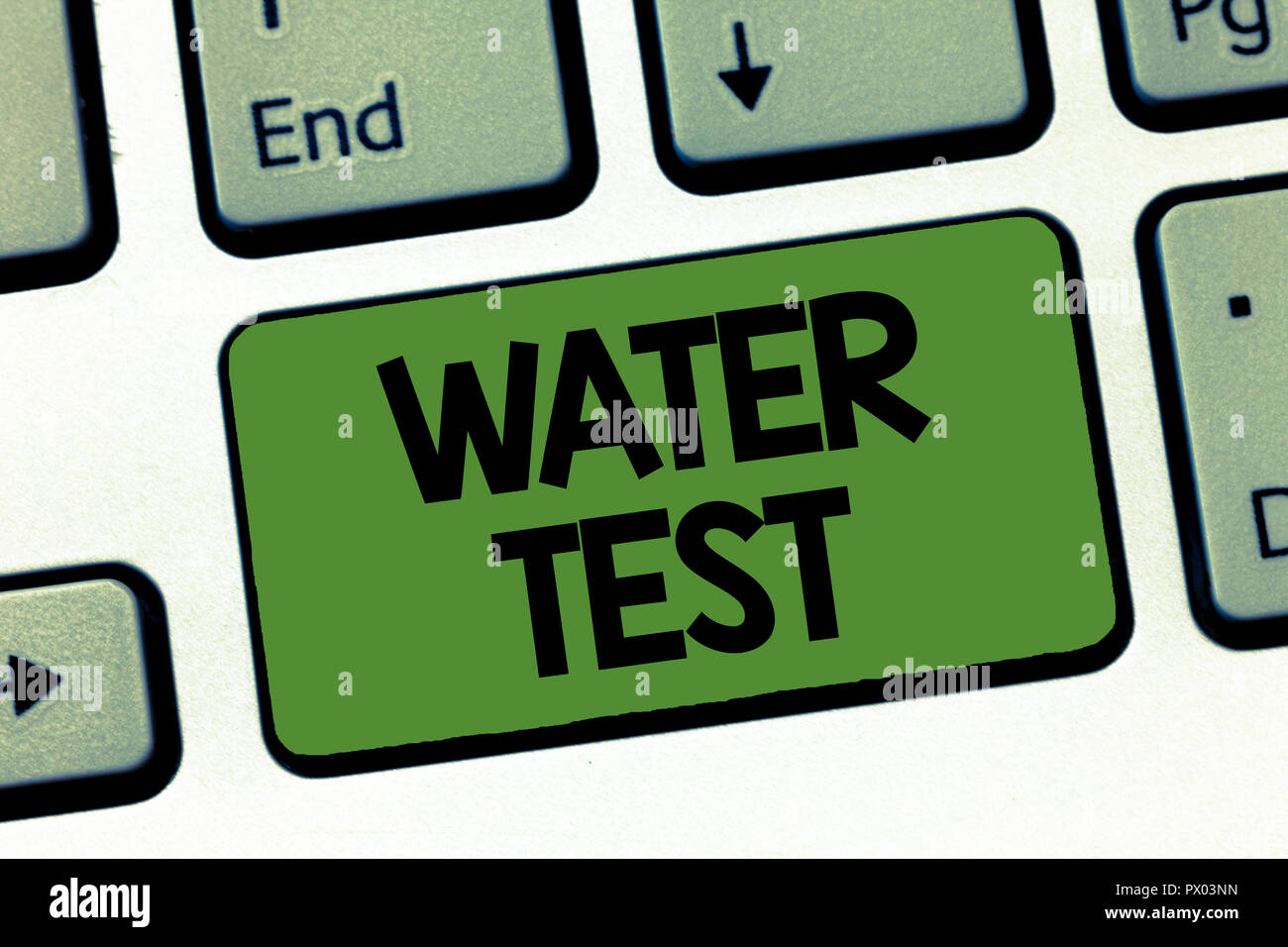 Text sign showing Water Test. Conceptual photo Sampling of various ...