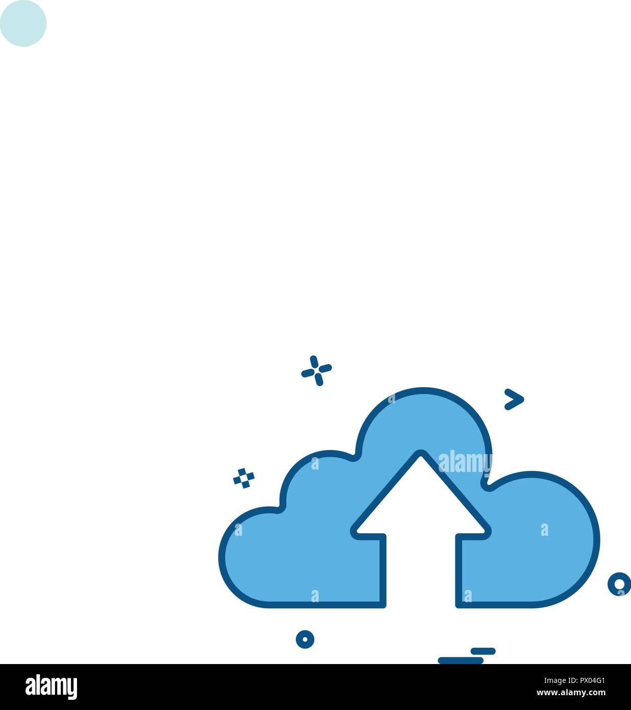 cloud up icon arrow vector Stock Vector Image & Art - Alamy