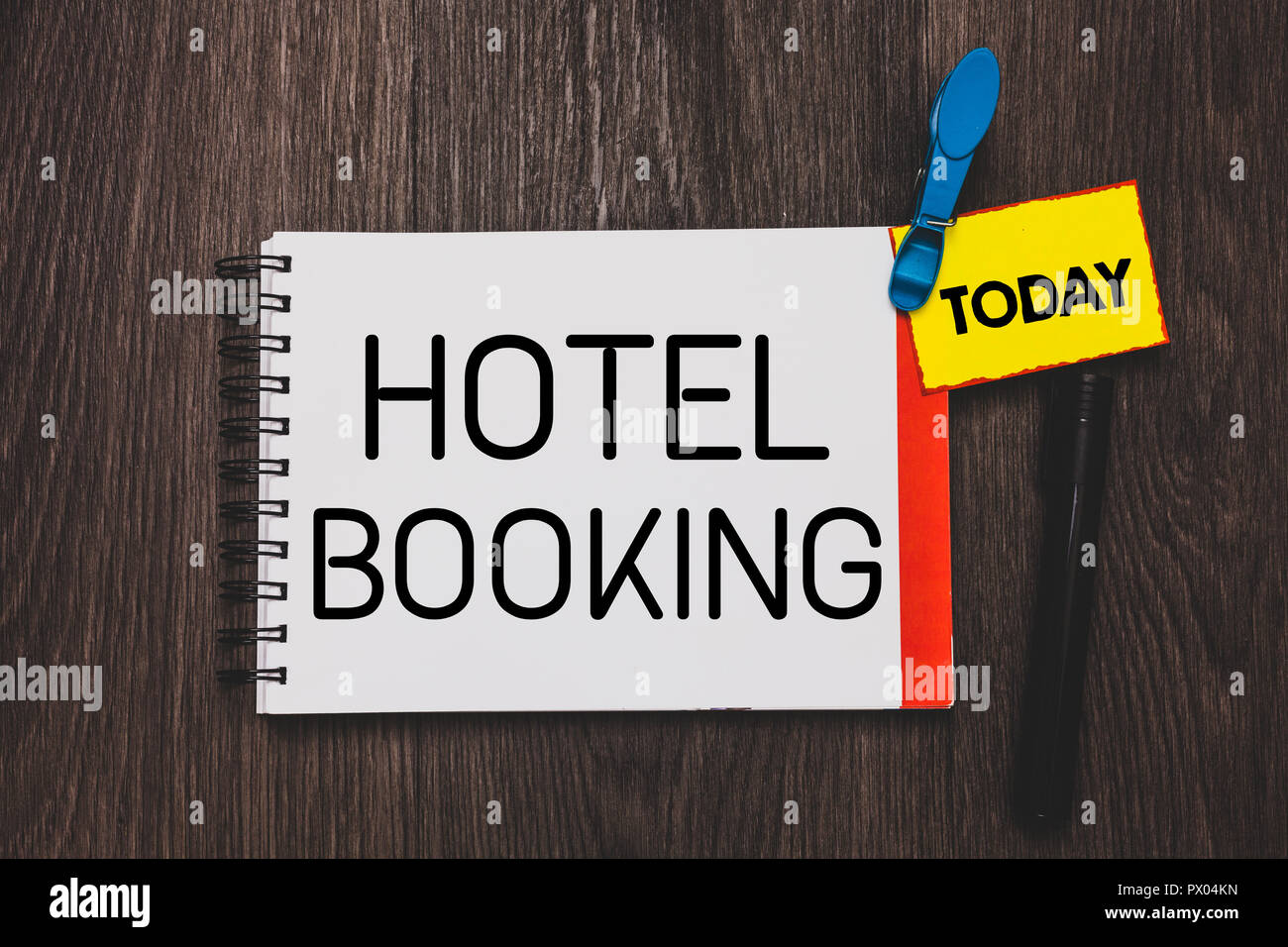 Writing note showing Hotel Booking. Business photo showcasing Online ...
