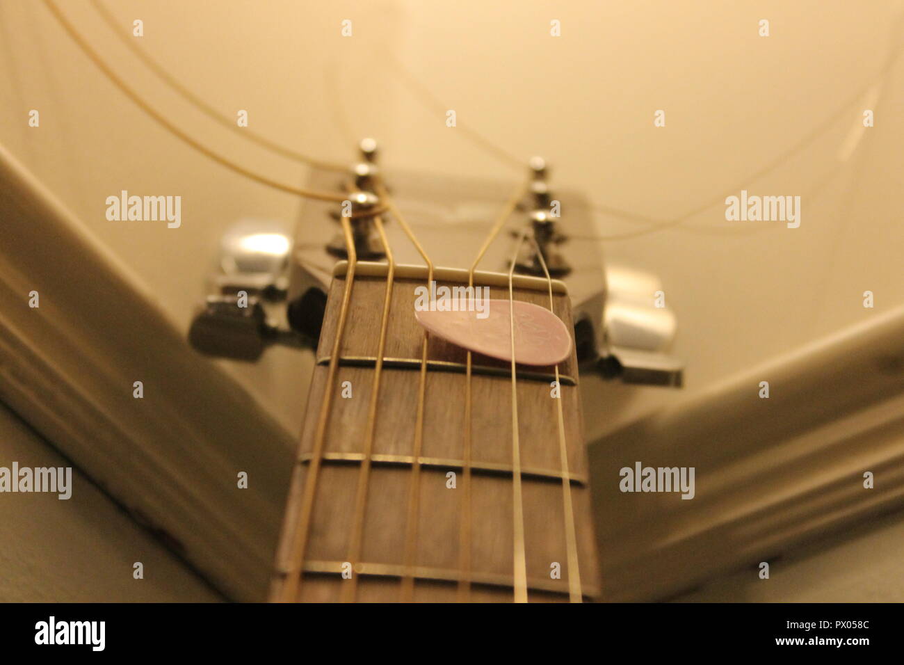 close-up of acoustic guitar Stock Photo - Alamy
