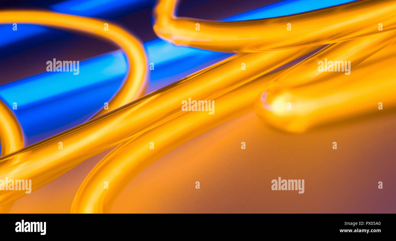 Lighting circle shape neon tube hi-res stock photography and images - Alamy