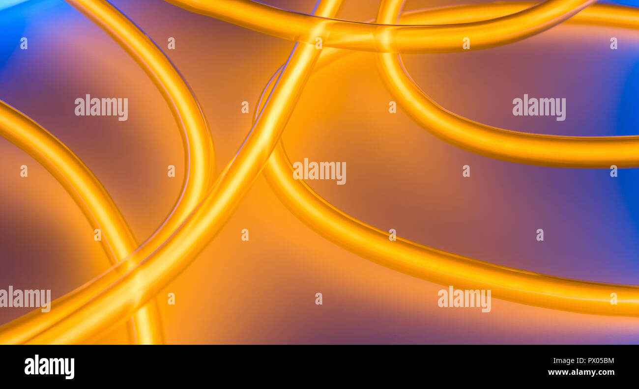 Lighting circle shape neon tube hi-res stock photography and images - Alamy