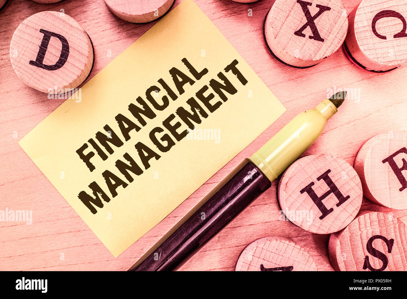 Handwriting text writing Financial Management. Concept meaning ...