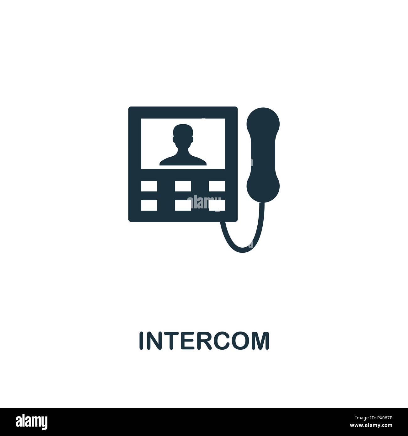 Intercom logo hi-res stock photography and images - Alamy