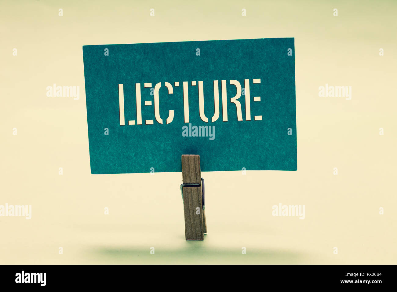 Handwriting text Lecture. Concept meaning Educational talk to students ...