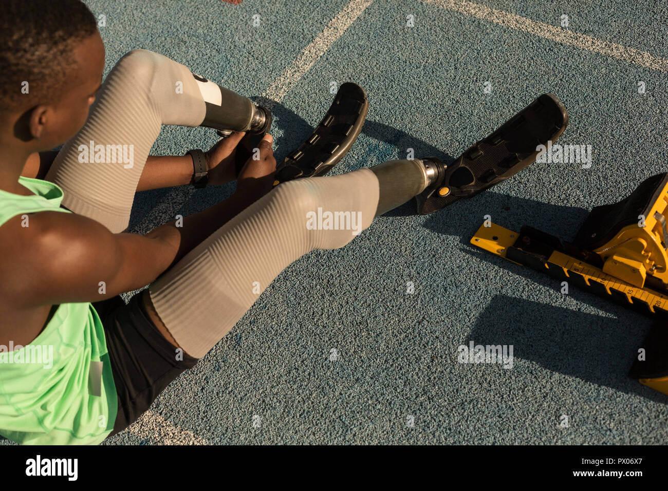 Amputee leg prosthetic hi-res stock photography and images - Alamy