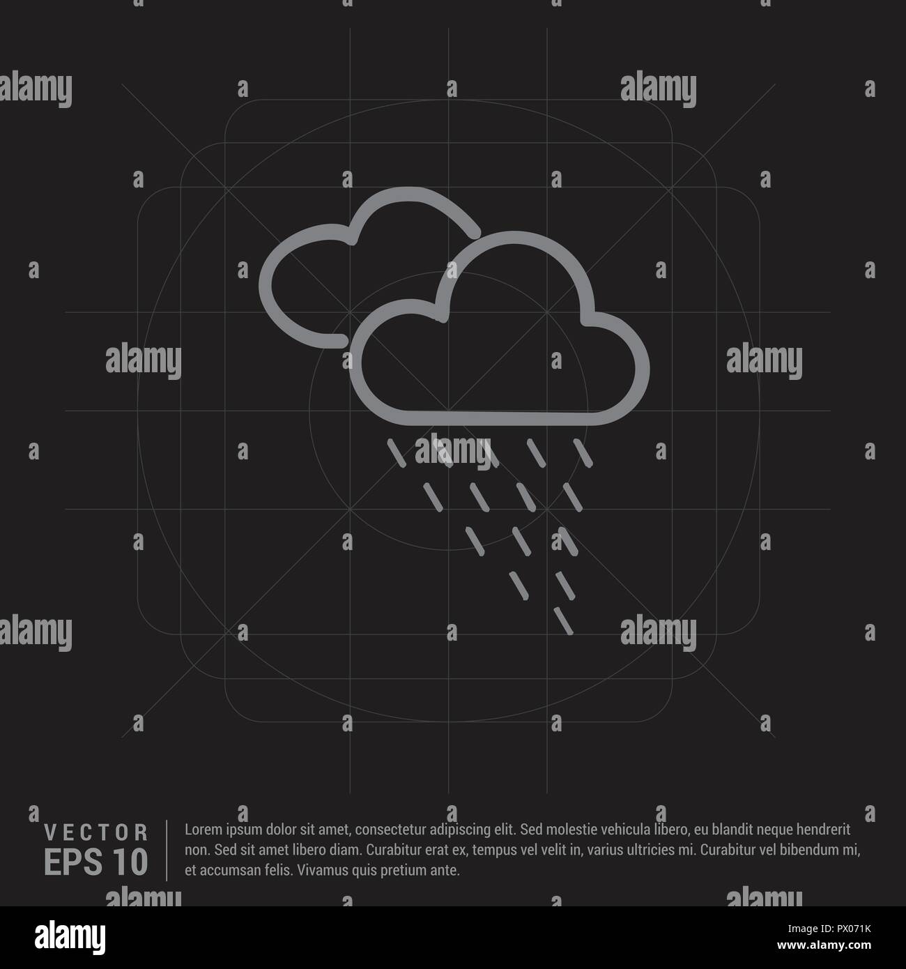 Rain Cloud Icon Stock Vector Image & Art - Alamy