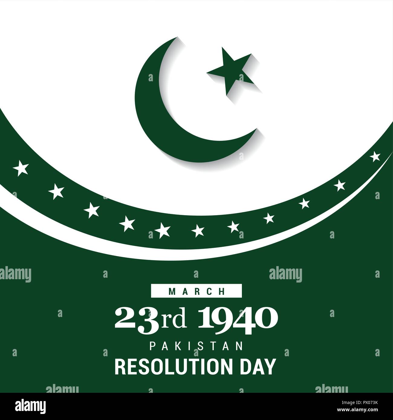 Pakistan Resolution day design vector Stock Vector Image & Art - Alamy