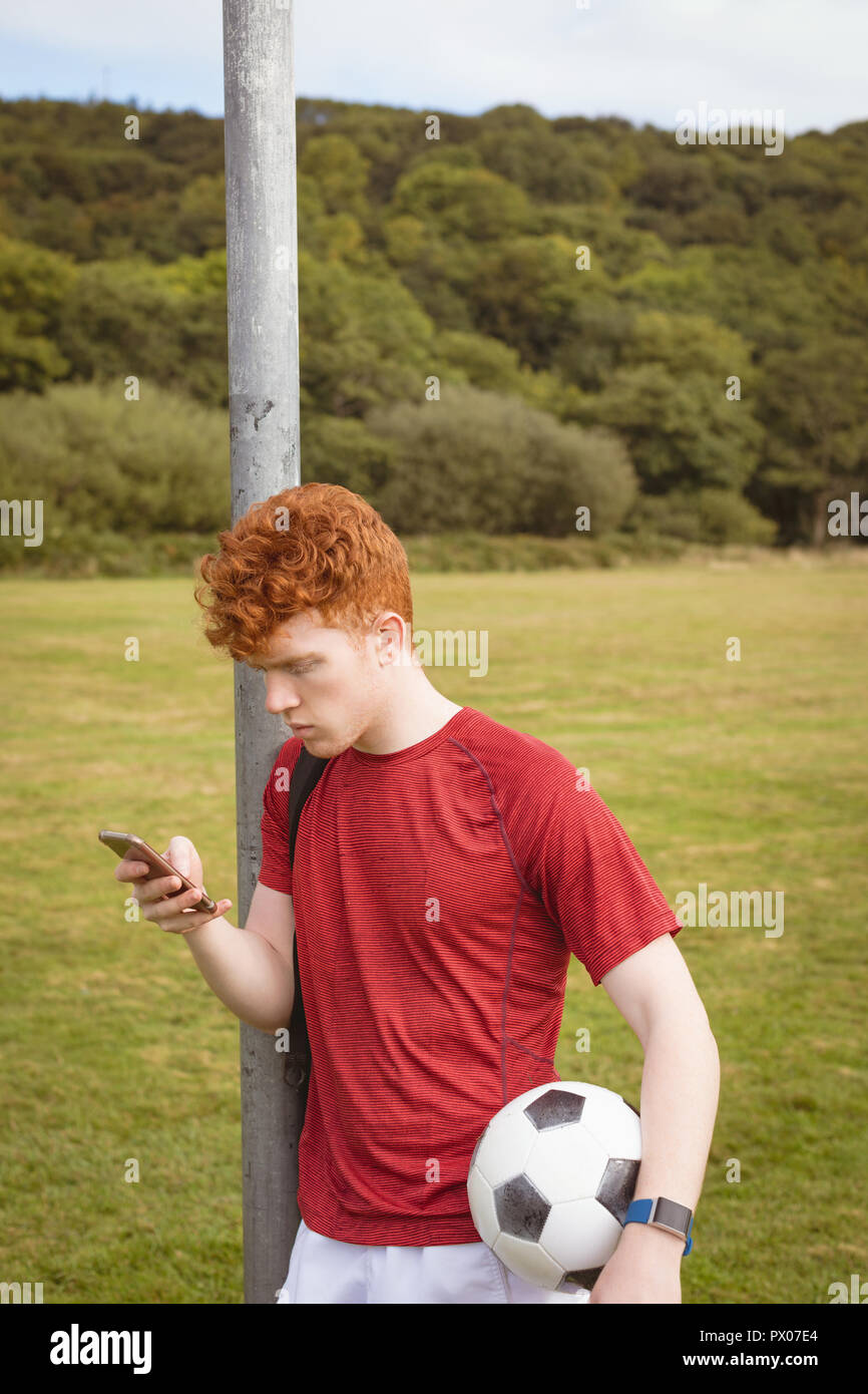 Mobile football hi-res stock photography and images - Alamy