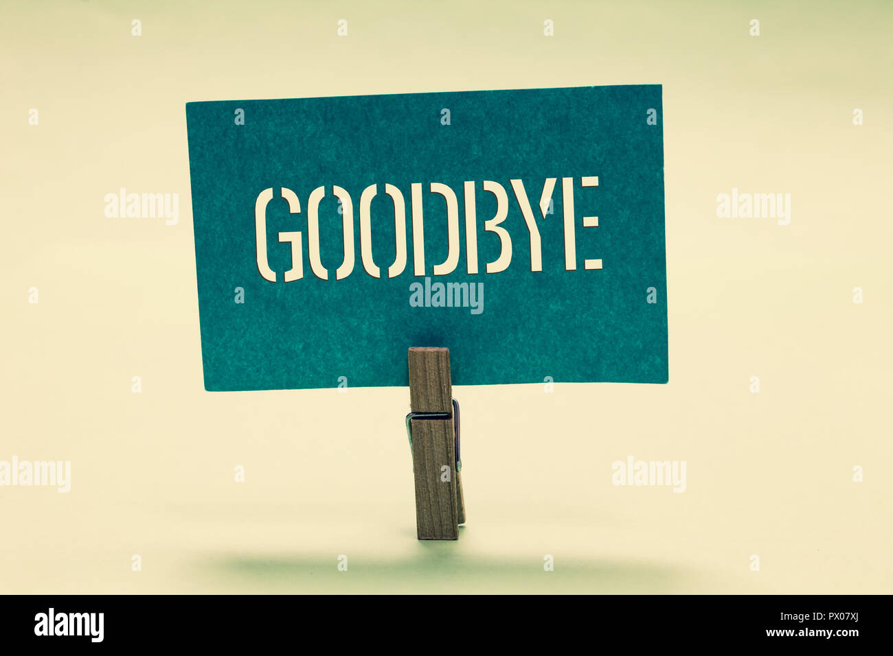 See You Soon Meaning Goodbye Or Farewell Stock Photo - Alamy