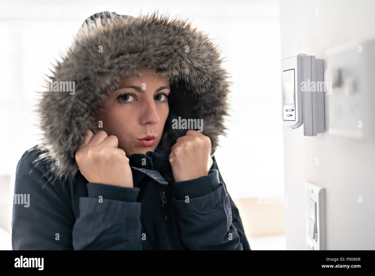 Woman fever cold hi-res stock photography and images - Alamy