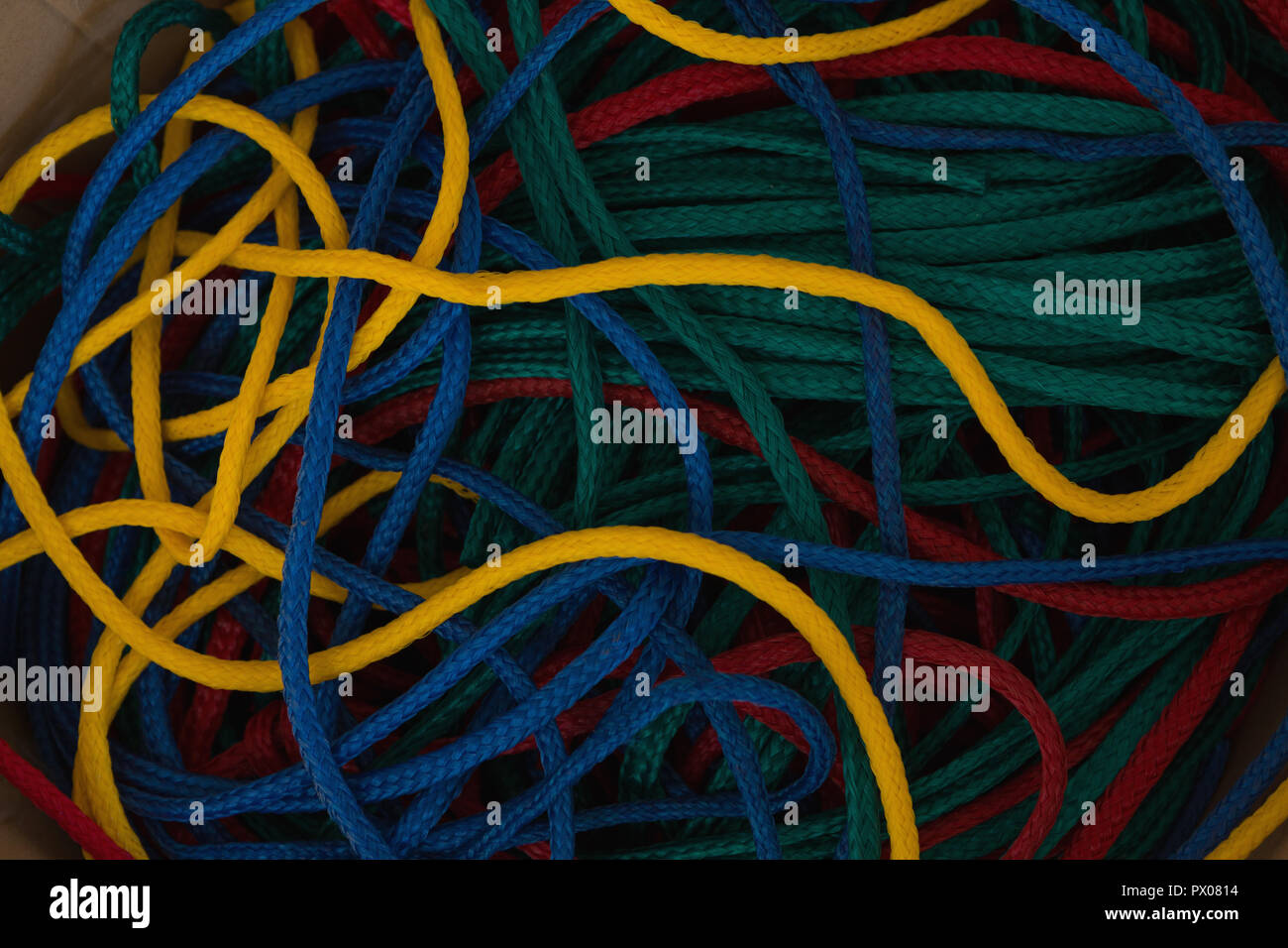 Ropes in rope making industry Stock Photo - Alamy