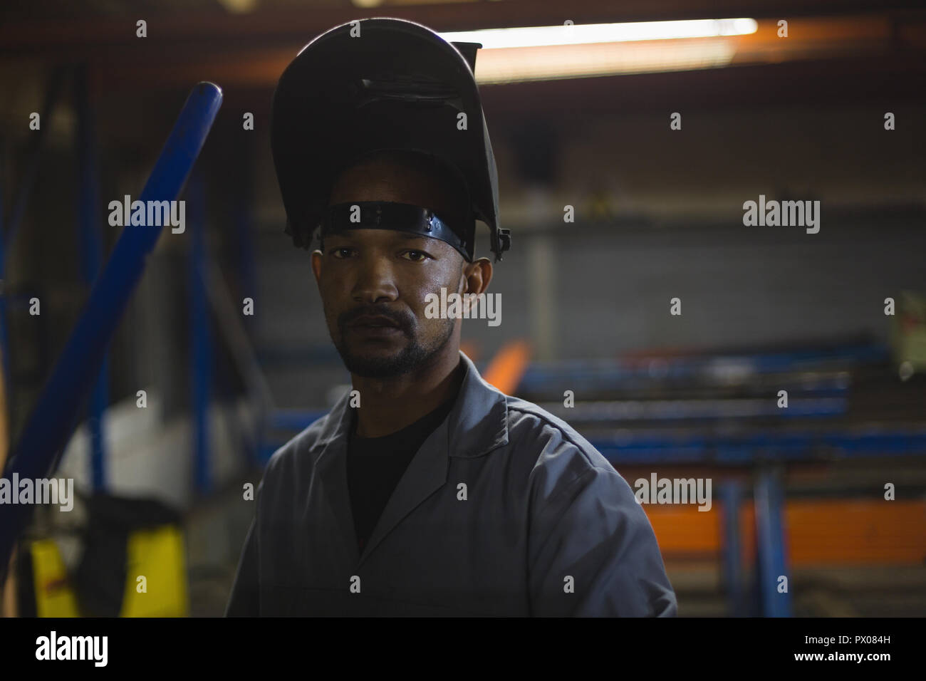 Worker standing in rope making industry Stock Photo - Alamy