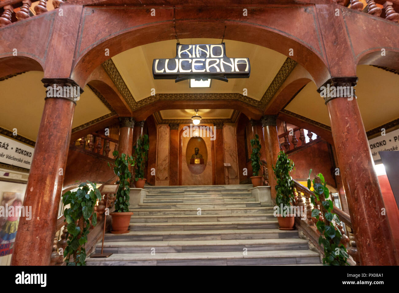Kino Lucerna, Lucerna Palace, Prague, Czech Republic Stock Photo - Alamy