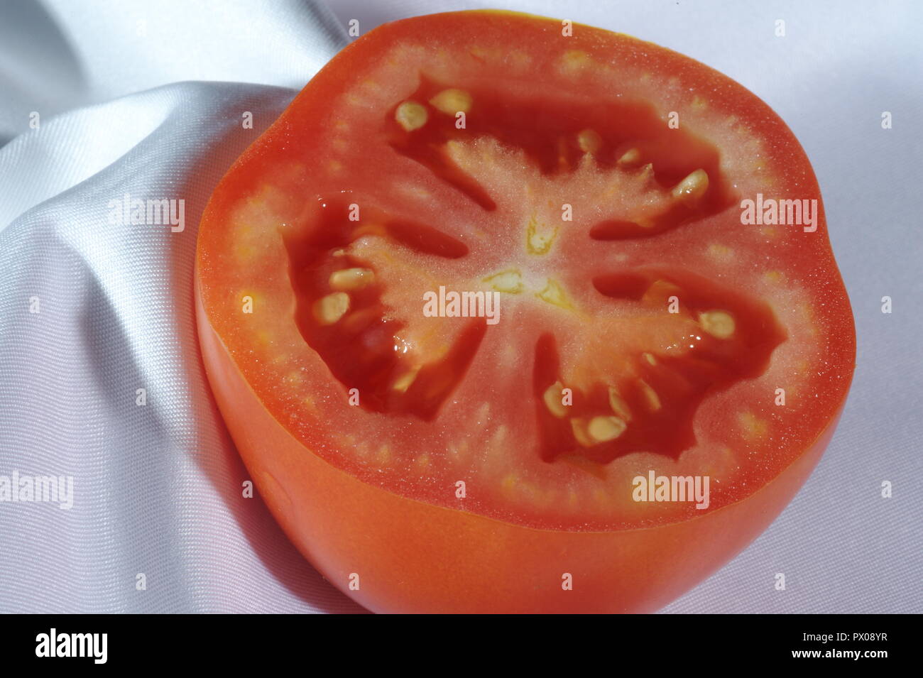 tomato, cut with white background Stock Photo - Alamy