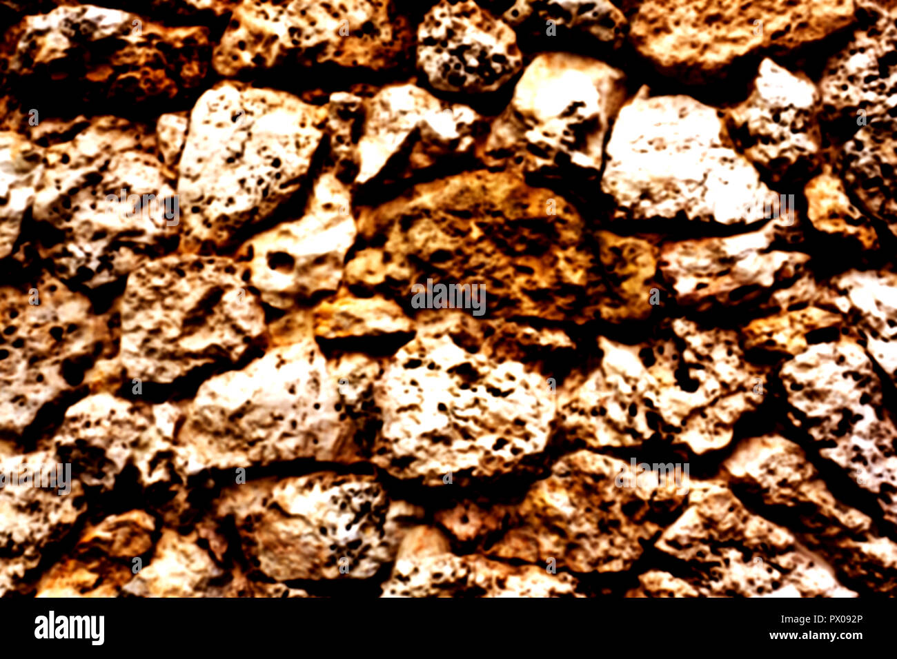 Texture of old gray stone Background the ruins of the building Stock ...