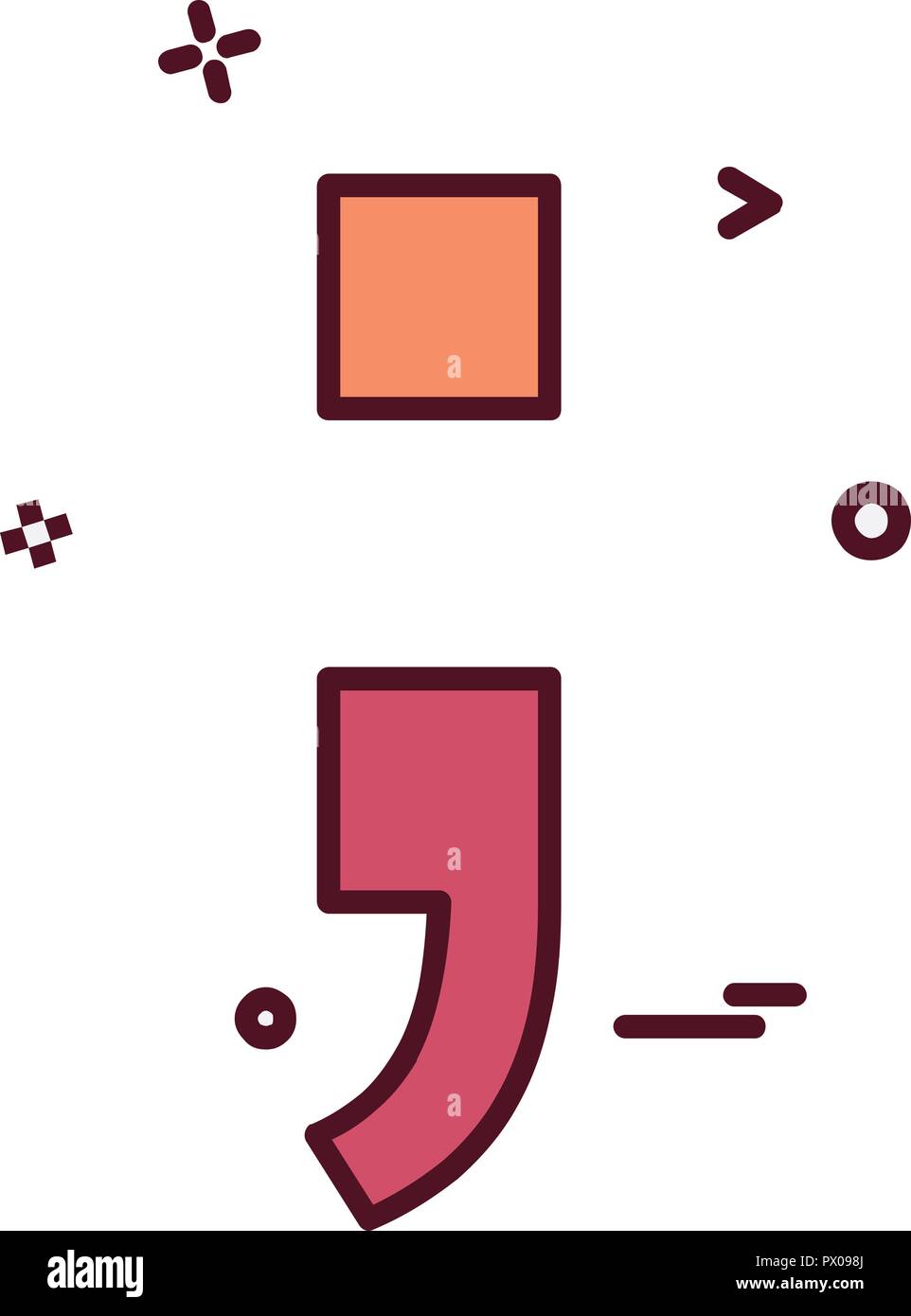 Colon punctuation mark hi-res stock photography and images - Alamy