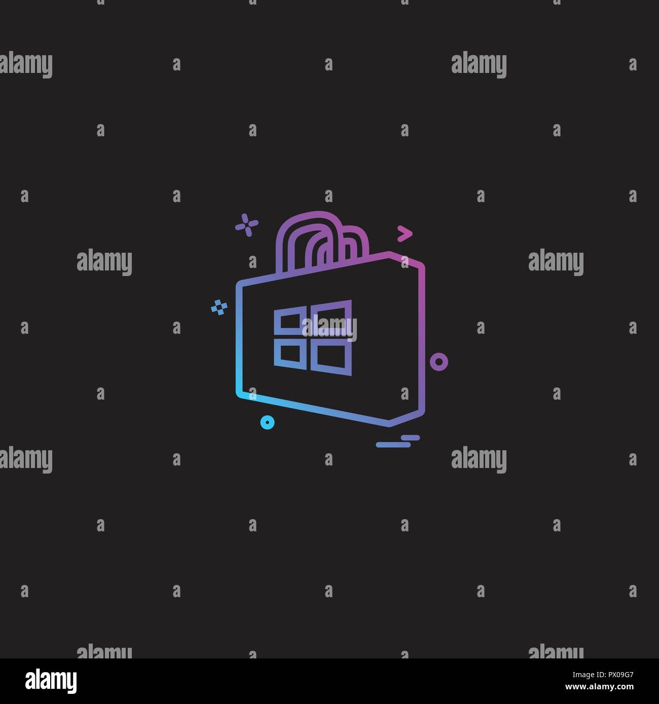 Grocery store front windows Stock Vector Images - Alamy