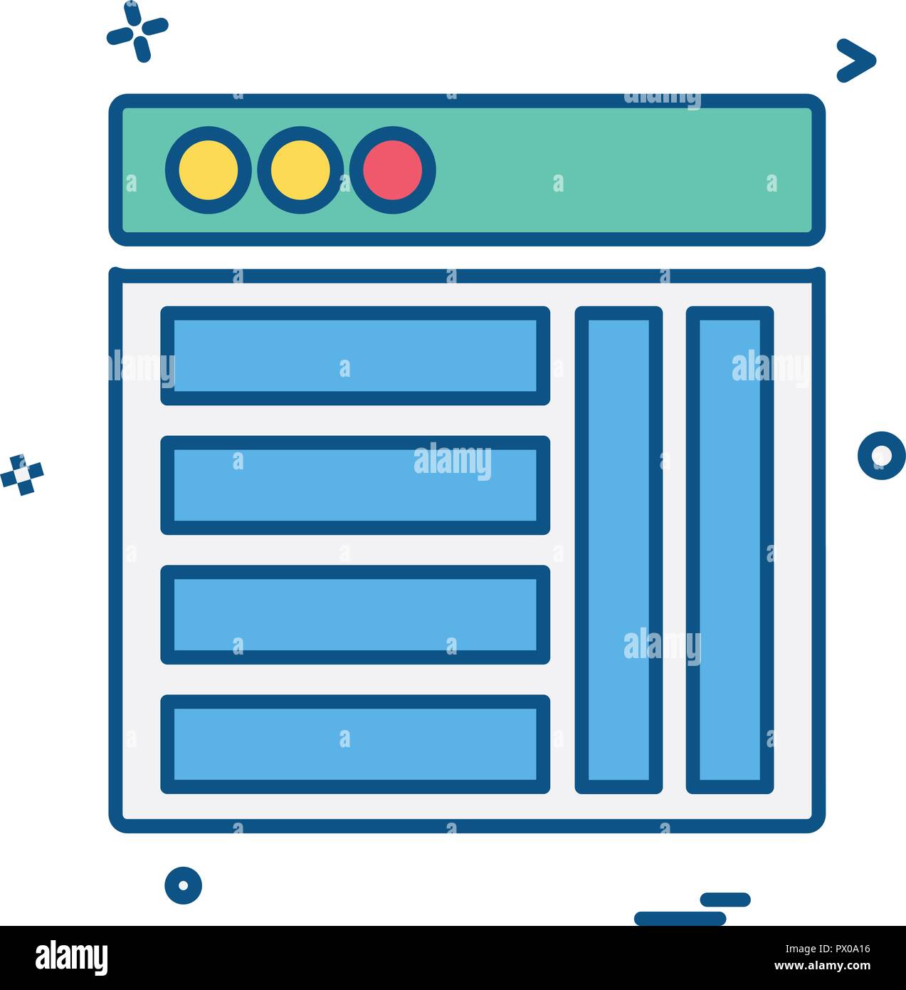 Web layouts icon design vector Stock Vector Image & Art - Alamy